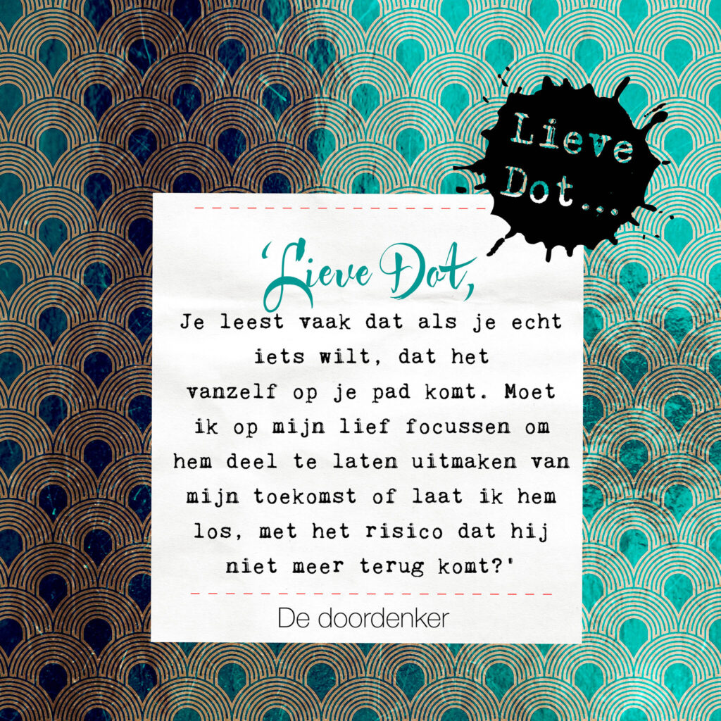Lieve Dot: advies aan De Doordenker - Reiki Wereldwijd